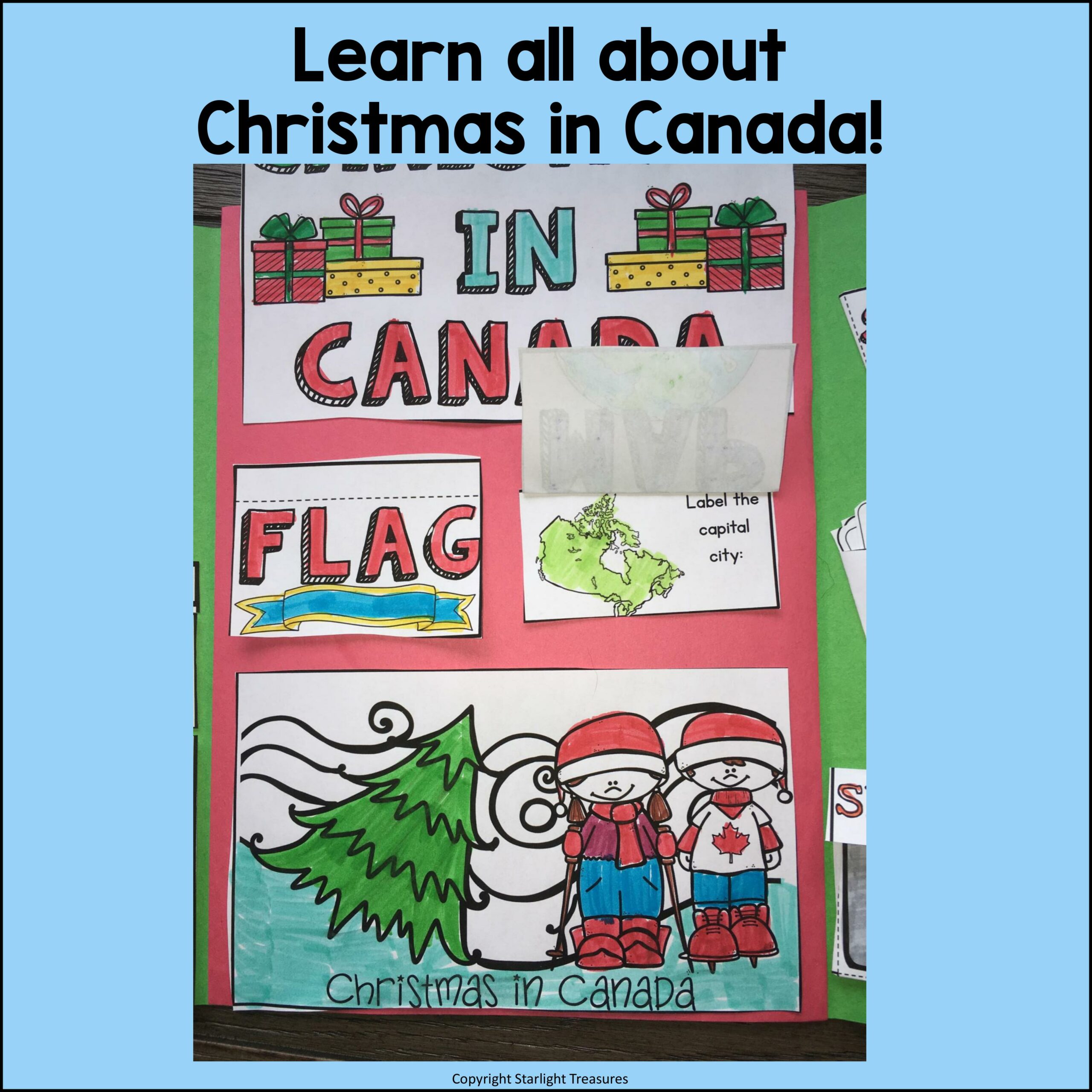 Christmas in Canada Lapbook for Early Learners - Christmas Around the ...