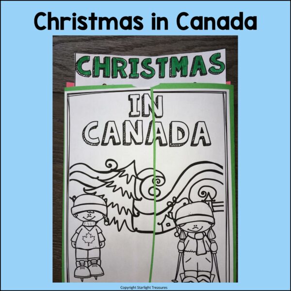 Christmas in Canada Lapbook for Early Learners - Christmas Around the ...