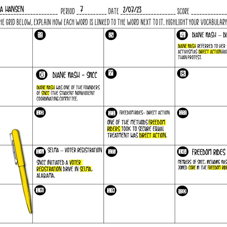 Civil Rights Leaders Hexagonal Thinking Graphic Organizers | Made By ...