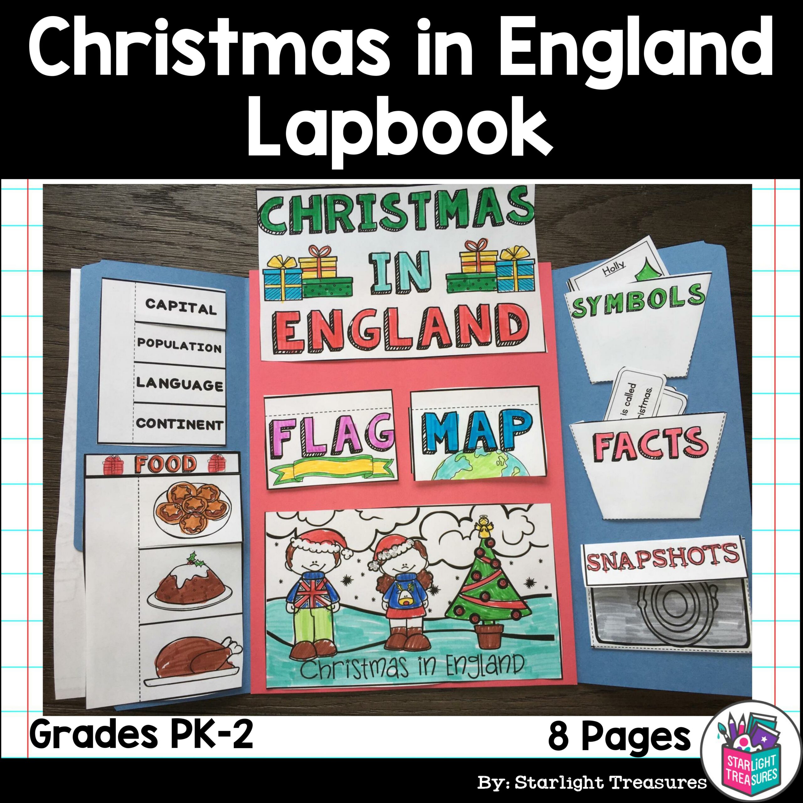 Christmas in England Lapbook for Early Learners - Christmas Around the ...