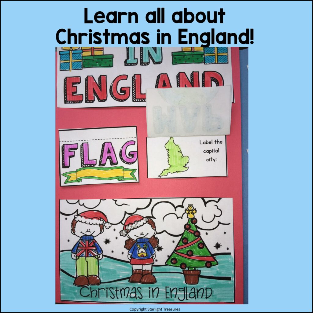 Christmas in England Lapbook for Early Learners - Christmas Around the ...