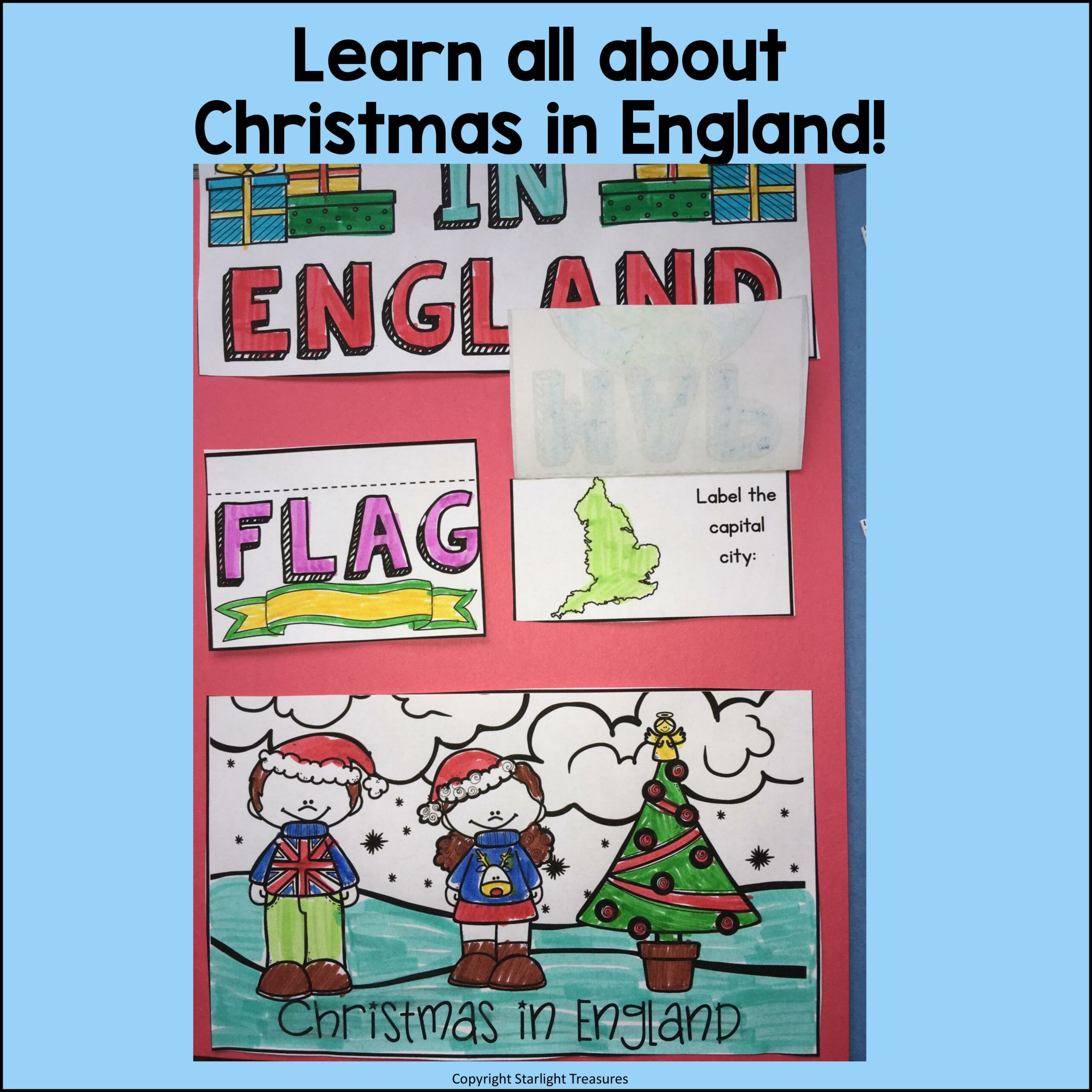 Christmas in England Lapbook for Early Learners - Christmas Around the ...