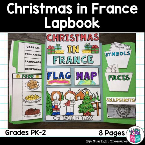 Christmas in France Lapbook for Early Learners - Christmas Around the ...