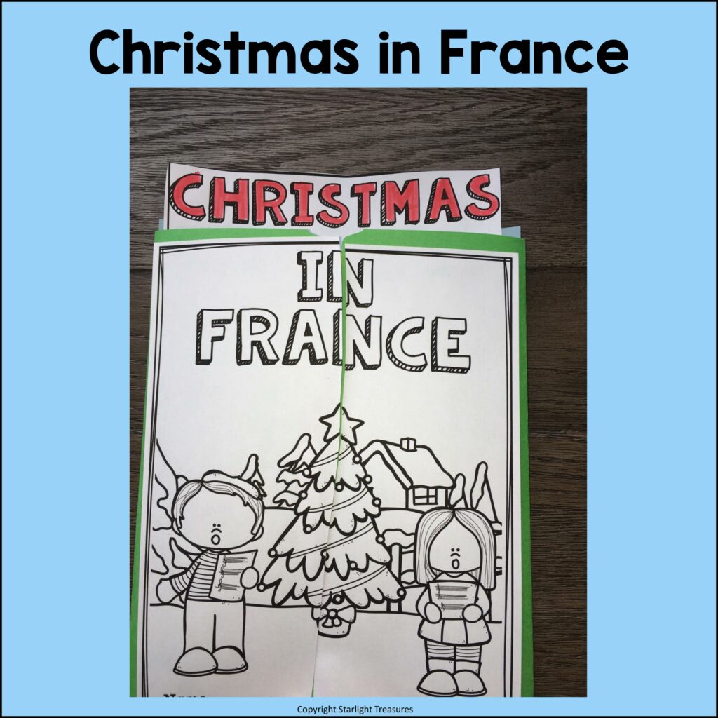 Christmas in France Lapbook for Early Learners - Christmas Around the ...