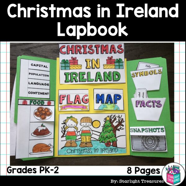Christmas in Ireland Lapbook for Early Learners - Christmas Around the ...