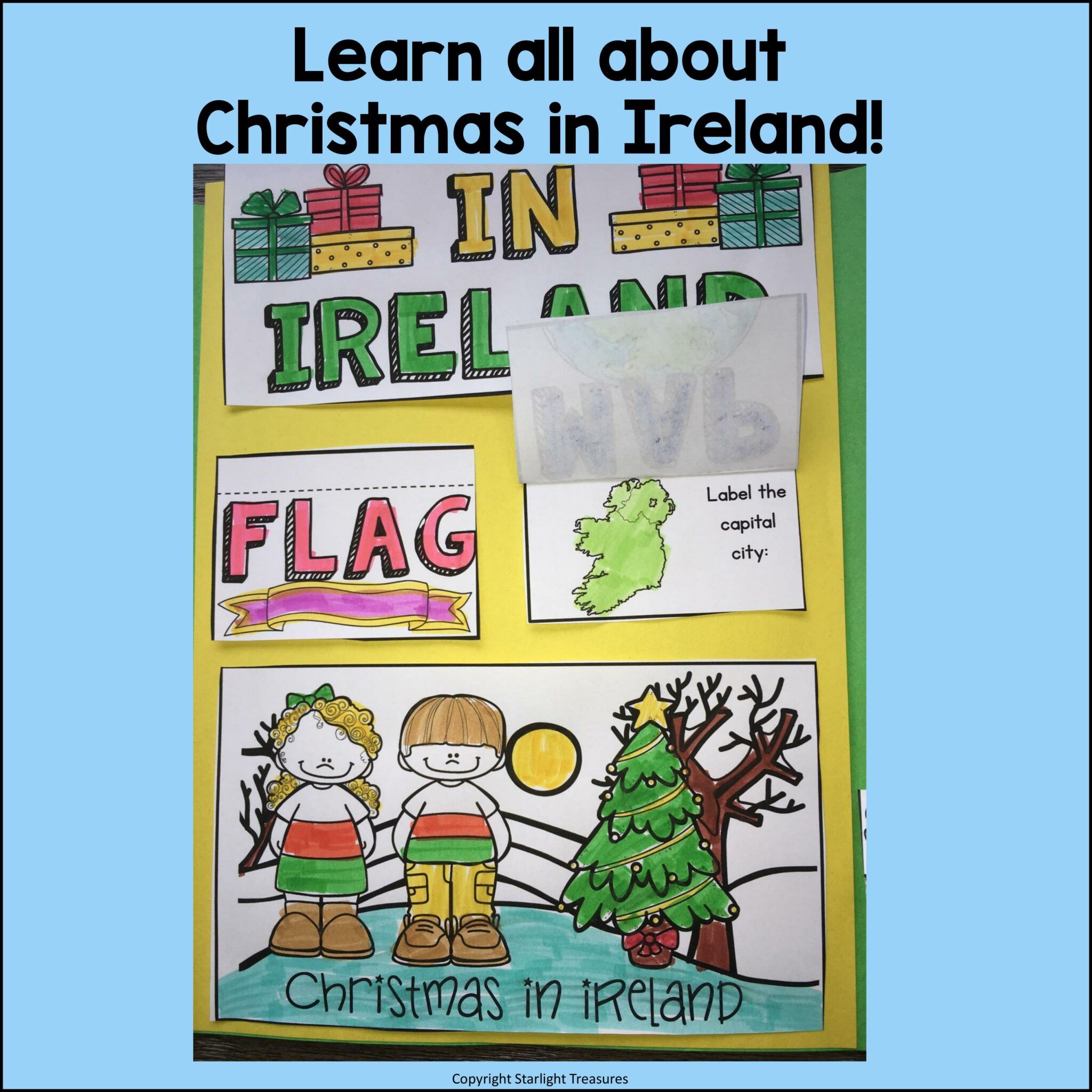 Christmas in Ireland Lapbook for Early Learners - Christmas Around the ...
