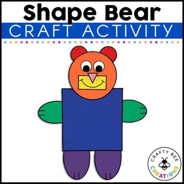 Shape Animal Craft | Bear Craft | Shape Activities | 2D Shapes | Made ...