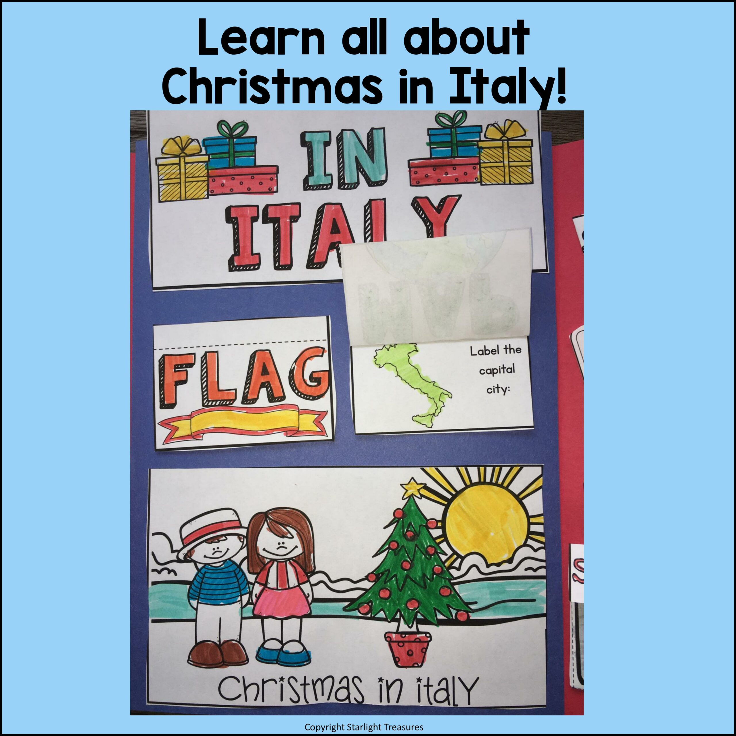 Christmas in Italy Lapbook for Early Learners - Christmas Around the ...