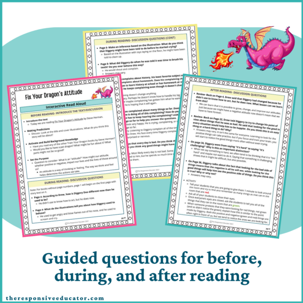 Fix Your Dragon's Attitude (by Steve Herman) Social-Emotional Learning ...