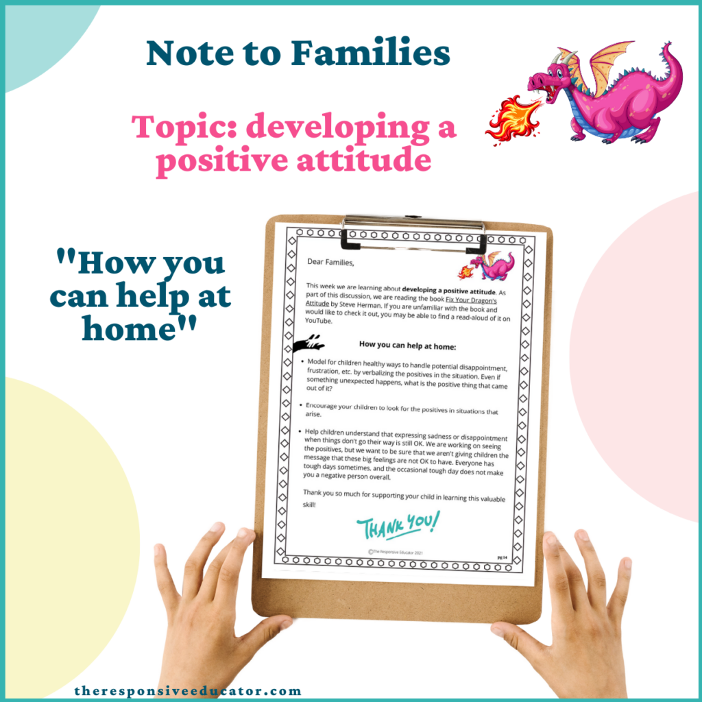 Fix Your Dragon's Attitude (by Steve Herman) Social-Emotional Learning ...