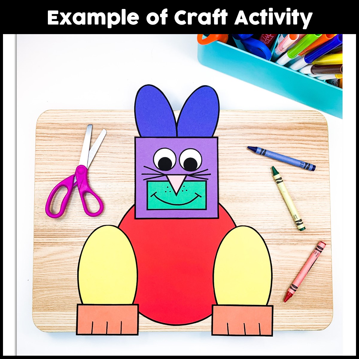 Shape Animal Craft | Rabbit Craft | Shape Activities | 2D Shapes | Made ...