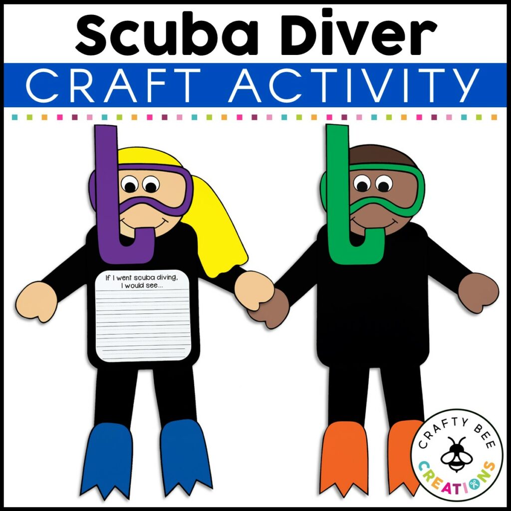 Scuba Diver Craft | End of the Year | Summer | Writing | Ocean Animals ...