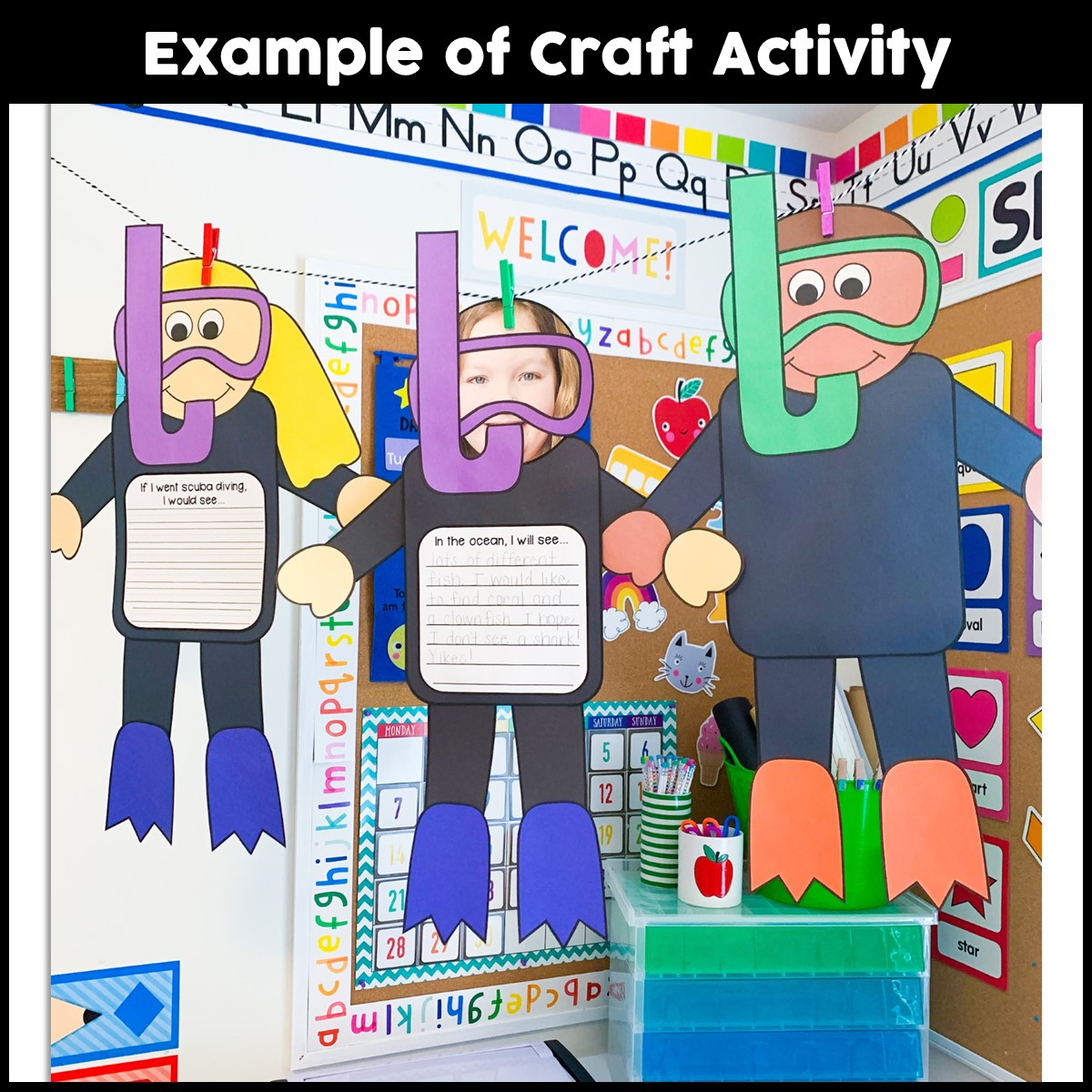Scuba Diver Craft | End of the Year | Summer | Writing | Ocean Animals ...