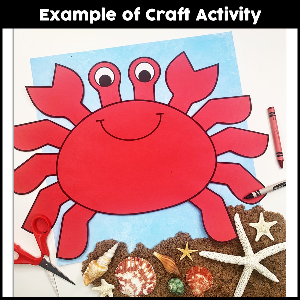 Crab Craft | Ocean Animals Activity | Sea Life | Ocean Habitat ...