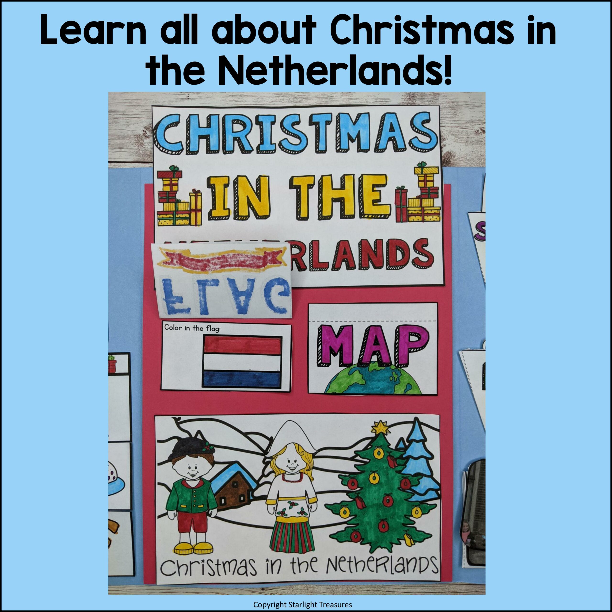 Christmas in the Netherlands Lapbook for Early Learners - Christmas ...