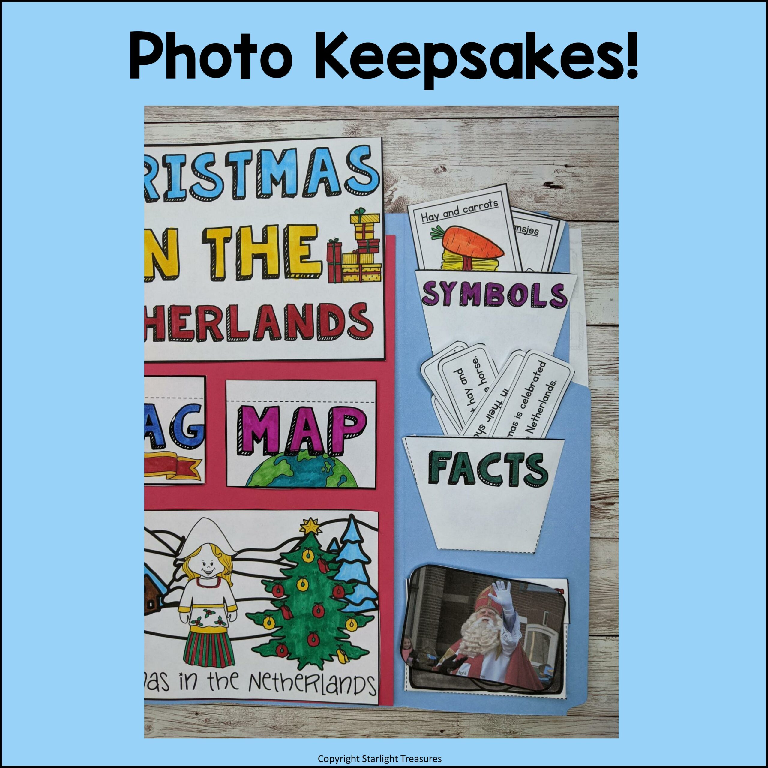 Christmas in the Netherlands Lapbook for Early Learners - Christmas ...