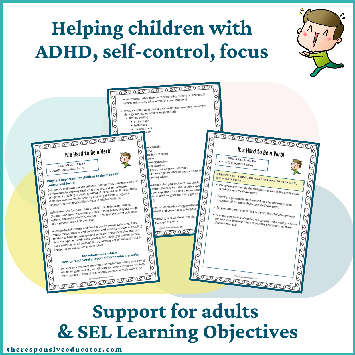 It's Hard to Be a Verb! (by Julia Cook) Social-Emotional Learning ...