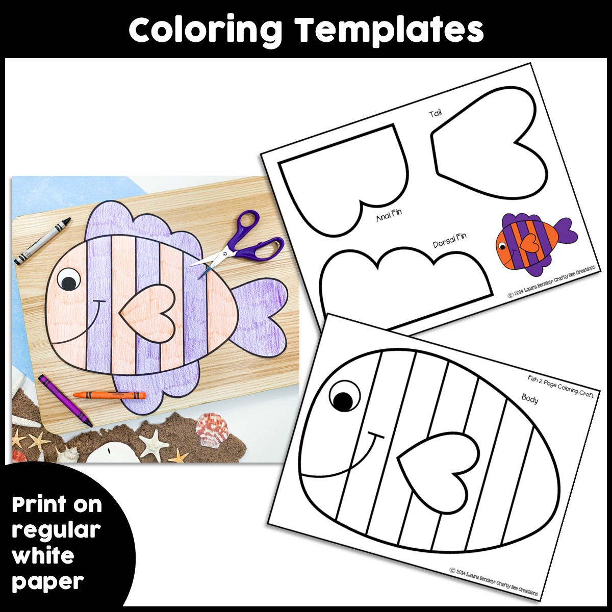 Fish Craft | Ocean Animals Activity | Sea Life | Ocean Habitat ...