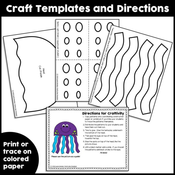 Jellyfish Craft | Ocean Animals Activity | Sea Life | Ocean Habitat ...