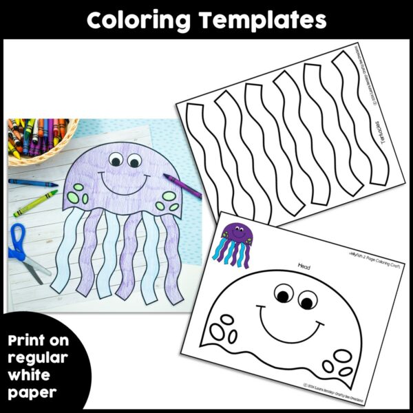 Jellyfish Craft | Ocean Animals Activity | Sea Life | Ocean Habitat ...