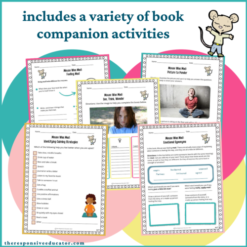 Mouse Was Mad (by Linda Urban) Social-Emotional Learning Activities ...