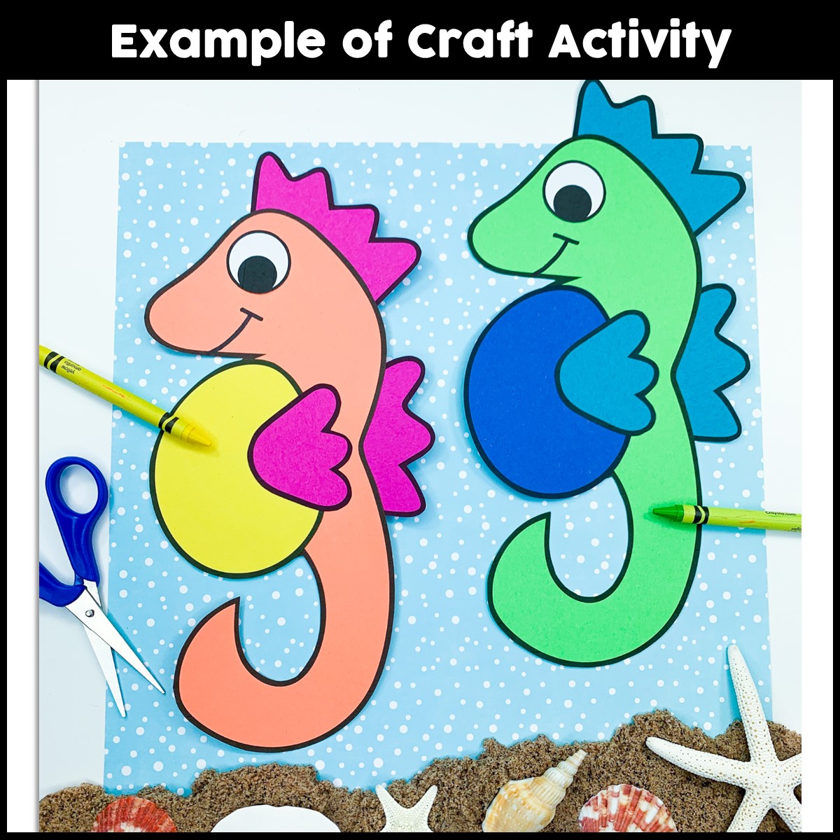 Seahorse Craft | Ocean Animals Activity | Sea Life | Ocean Habitat ...