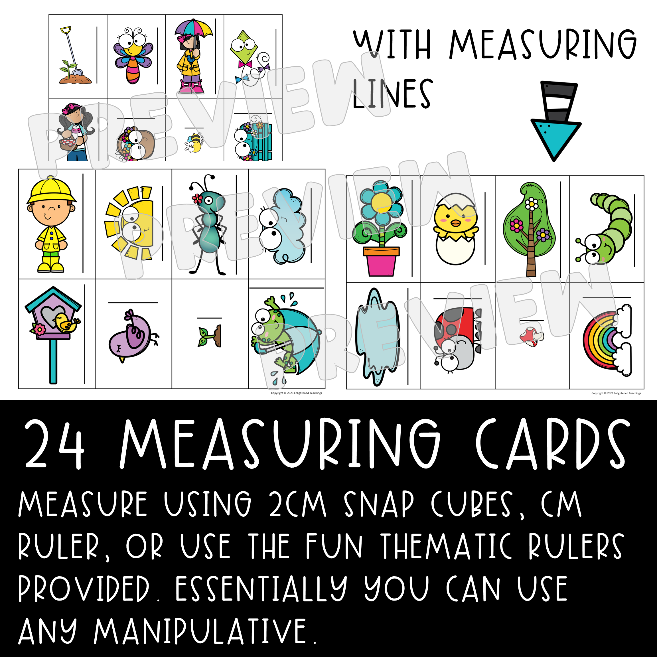 Spring Measurement Gameboard Non Standard Measuring Spring Measurement ...