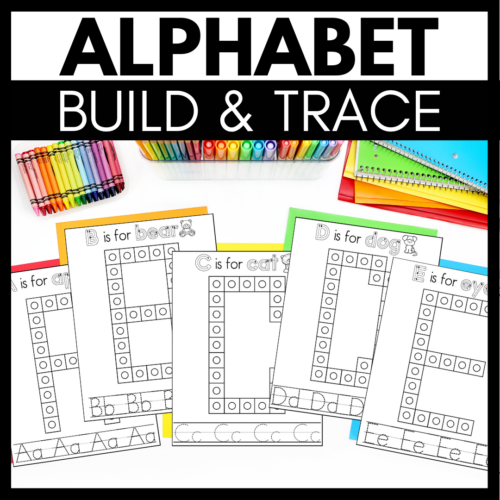 Alphabet Tracing and Snap Cube Building Activity Mats for Literacy ...