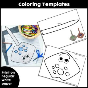 Sting Ray Craft | Ocean Animals Activity | Sea Life | Ocean Habitat ...