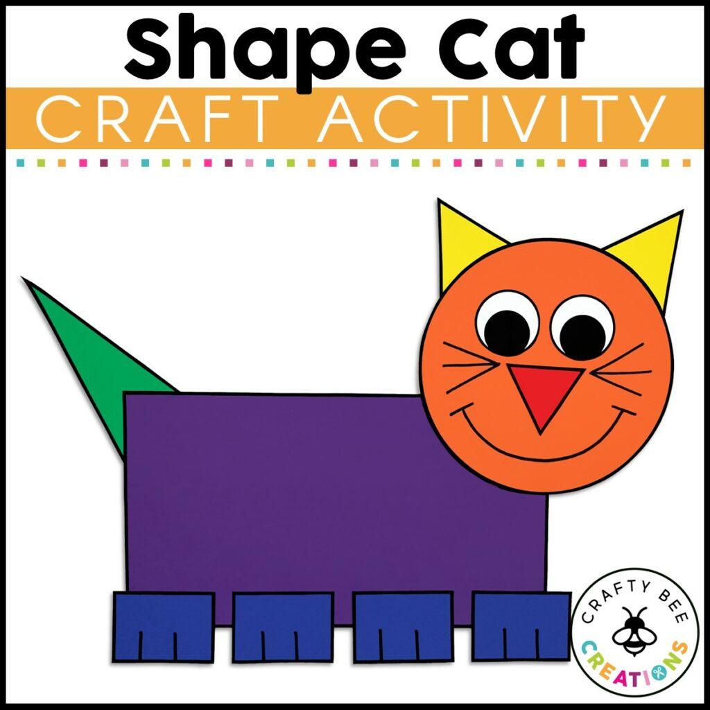 Shape Animal Craft | Cat Craft | Shape Activities | 2D Shapes | Made By ...
