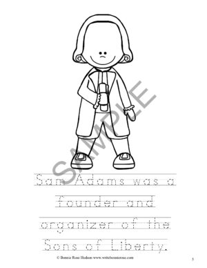 Leaders of the American Revolution Coloring Book-Level B | Made By Teachers