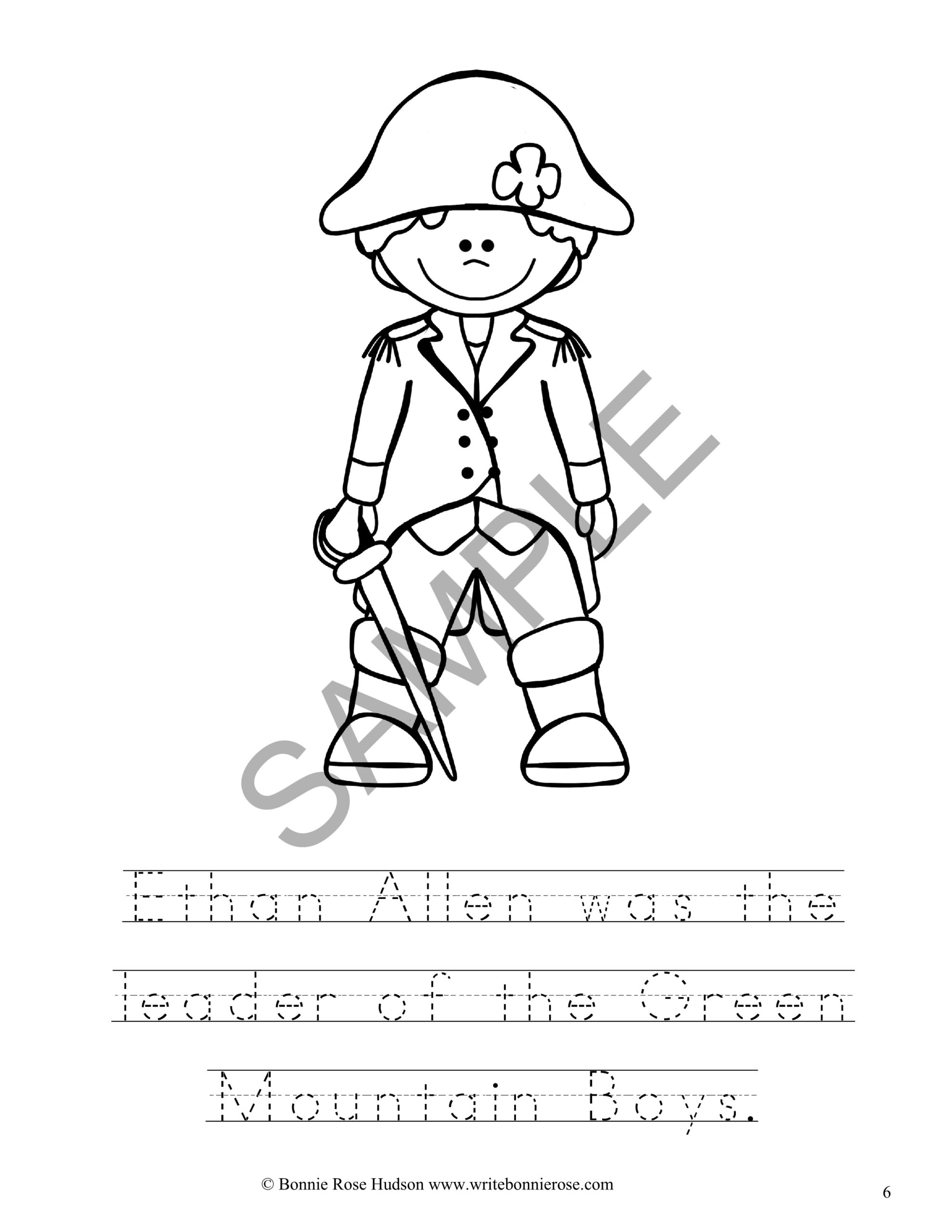 Leaders of the American Revolution Coloring Book-Level B | Made By Teachers