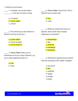 How to Say How Are You in Spanish Lesson Plan and Video (Lección ...
