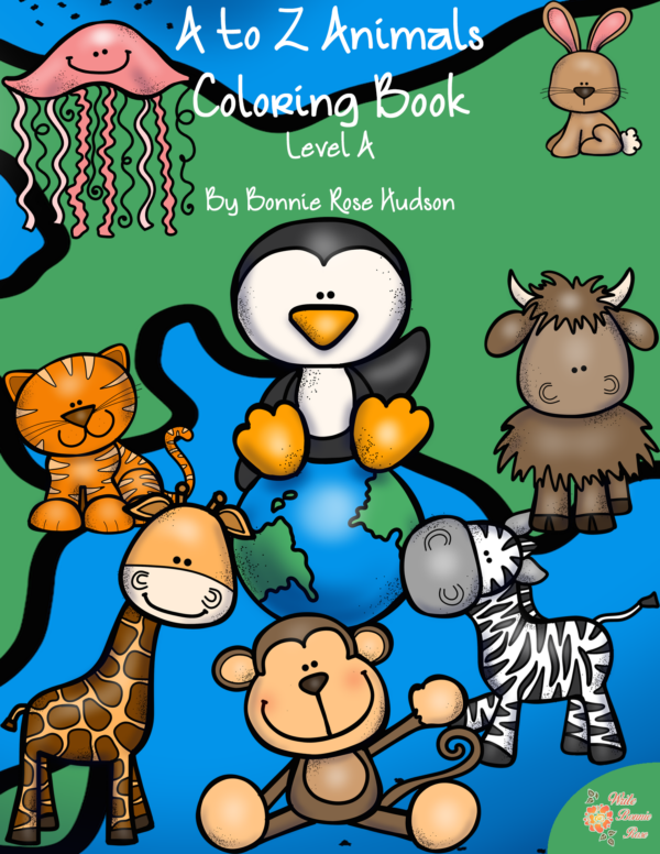 A to Z Animals Coloring Book-Level A | Made By Teachers
