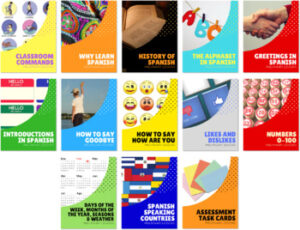 12 Preliminary Lessons Bundle for Spanish 1 | Made By Teachers