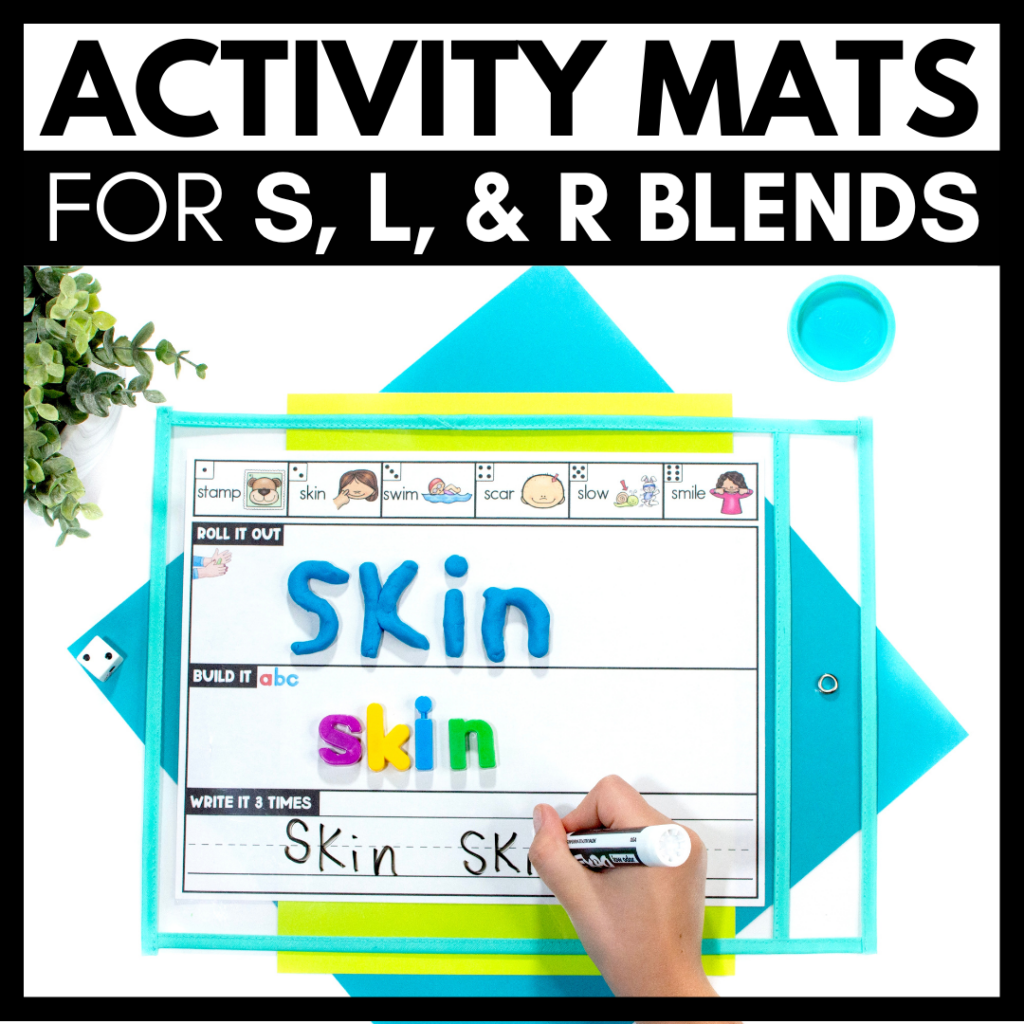 S Blends L Blends R Blends - Activity Mats for Kindergarten Literacy ...