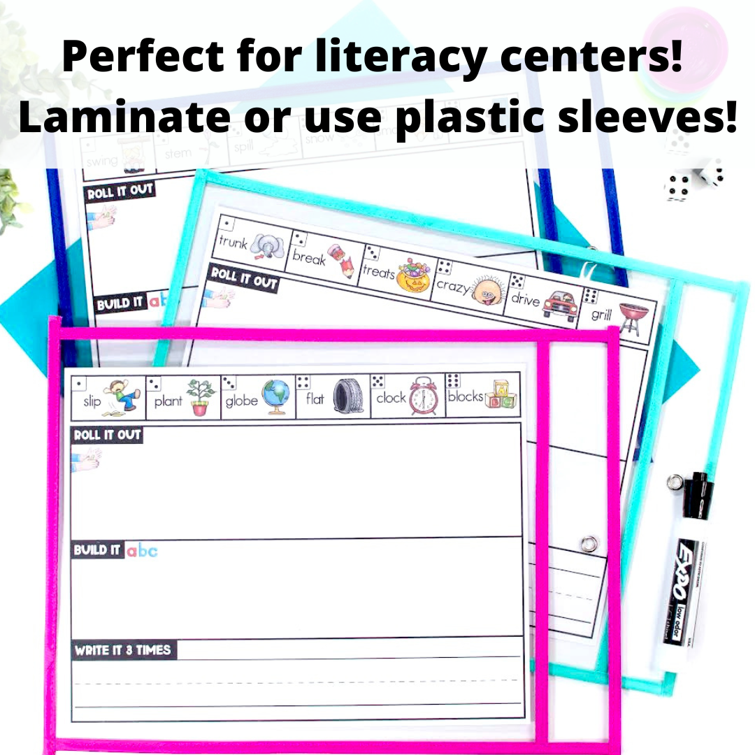 S Blends L Blends R Blends - Activity Mats for Kindergarten Literacy ...