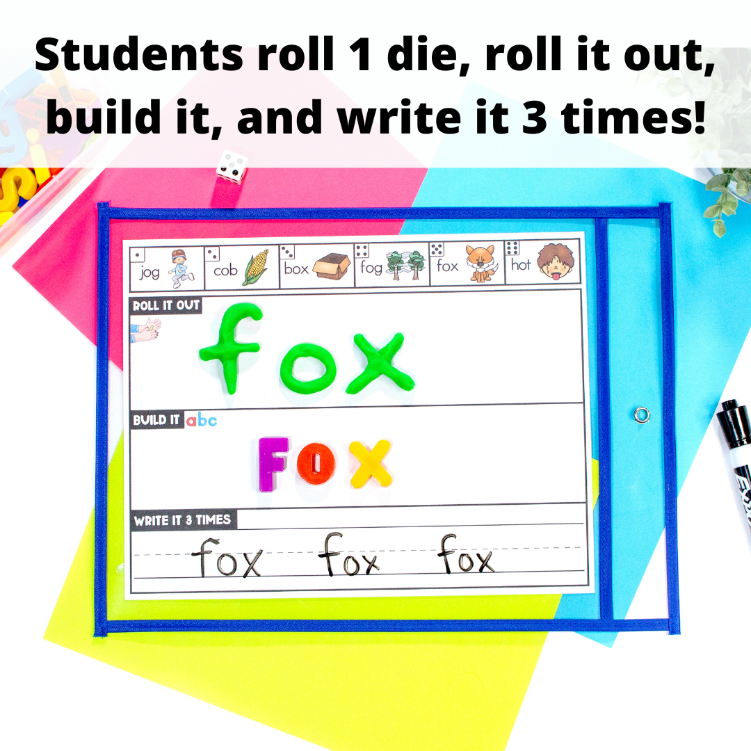 CVC Words - Activity Mats for Kindergarten Literacy Centers | Made By ...