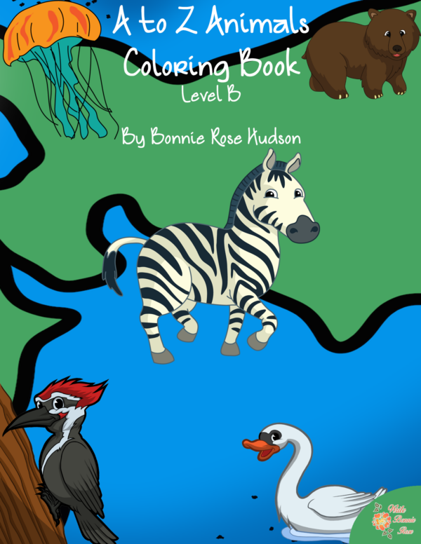 A to Z Animals Coloring Book-Level B | Made By Teachers