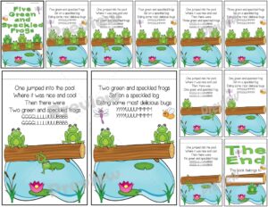 Five Green and Speckled Frogs Booklets and Worksheets Pack | Made By ...