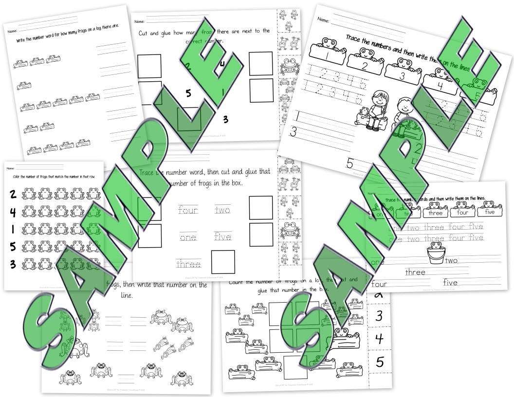 Five Green and Speckled Frogs Booklets and Worksheets Pack | Made By ...