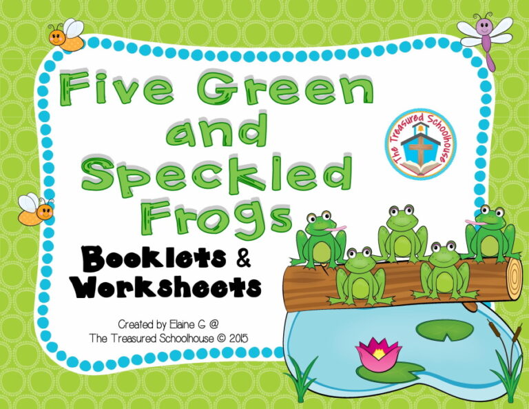 Five Green and Speckled Frogs Booklets and Worksheets Pack | Made By ...