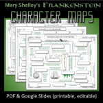THREE Character Maps on Shelley's FRANKENSTEIN -- PDF & Slides - NO ...