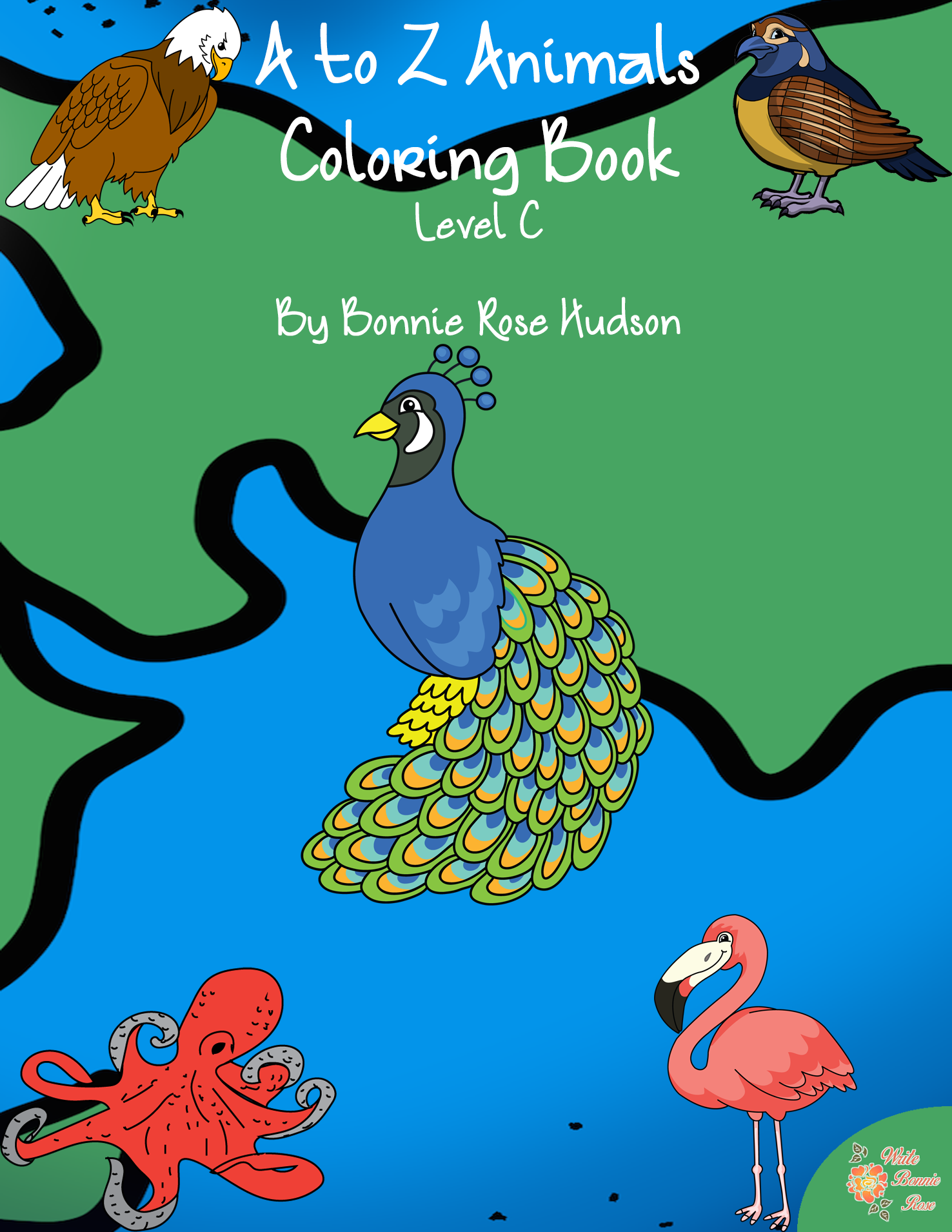 A to Z Animals Coloring Book-Level C | Made By Teachers