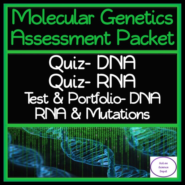 Molecular Genetics Assessment Packet | Made By Teachers