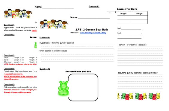2nd Grade Science Video Lab Activity 2.PS1.2 Properties of Matter ...
