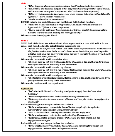 2nd Grade Science Lesson Object Pieces, Heating/Cooling 2.PS1.3,1.4 OAS ...