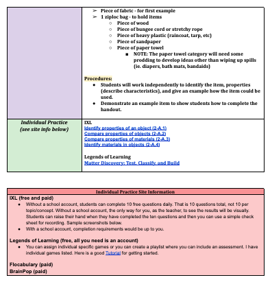 2nd Grade Science Material Properties & Classifying 2.PS1.1, 2.PS1.2 ...