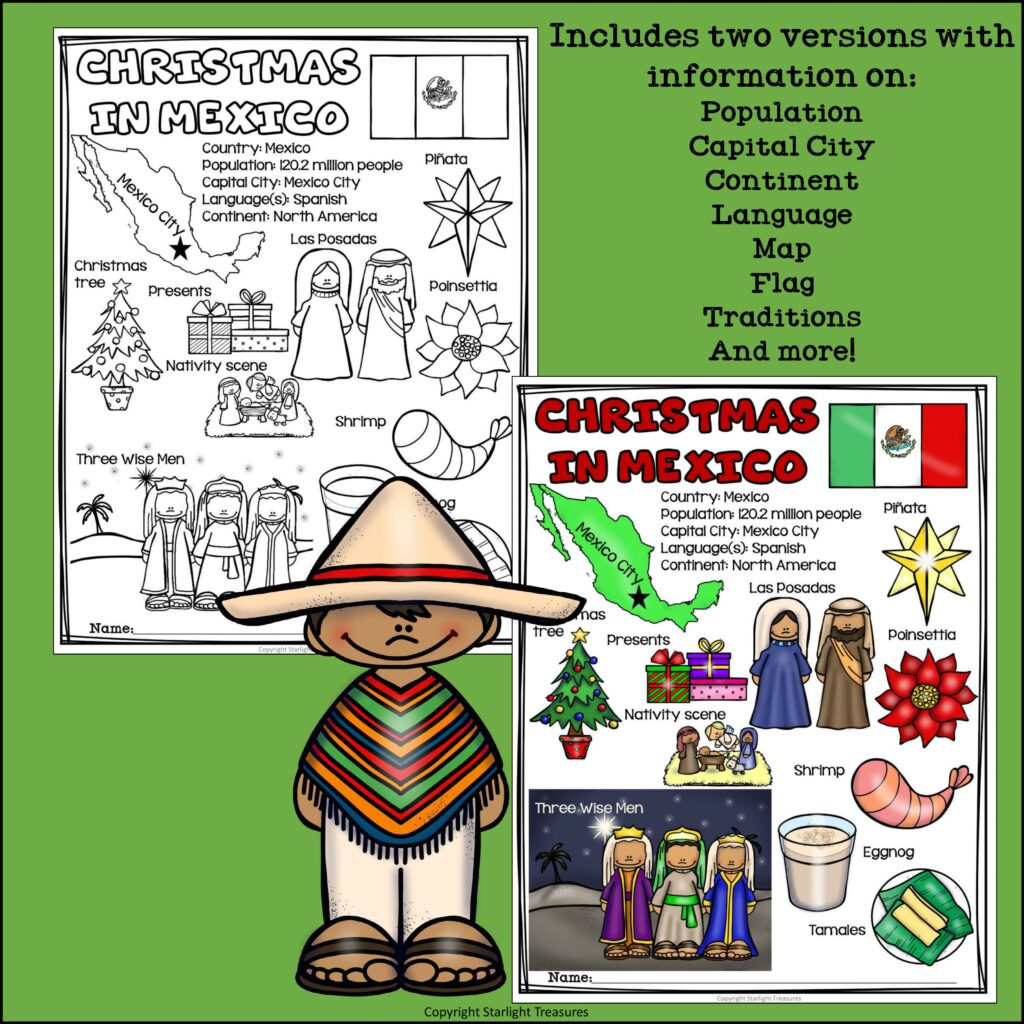 Christmas In Mexico Fact Sheet For Early Readers Made By Teachers christmas-in-mexico-fact-sheet-for-early-readers-made-by-teachers