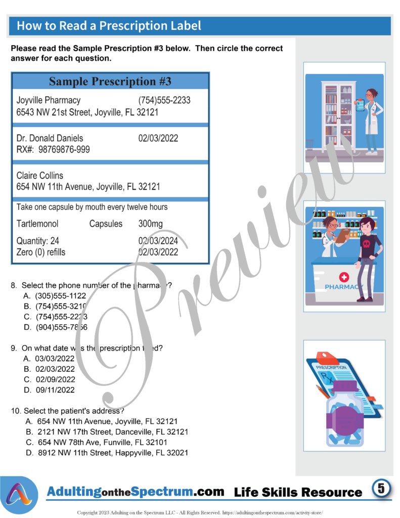 Practical Life Skills - How to Read a Prescription Label | Made By Teachers